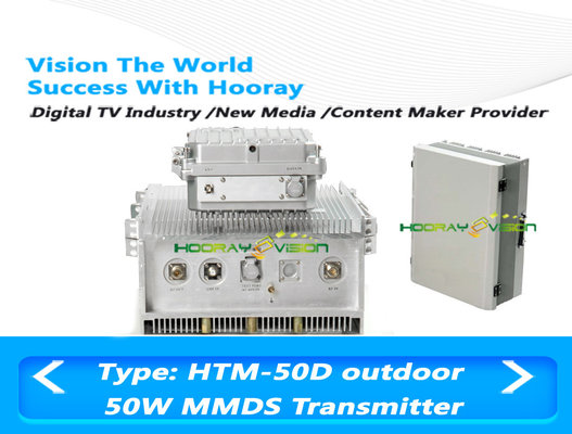 Digital TV Multi Channel Transmitter , 50W Outdoor TV Wireless Transmitter DVB S2