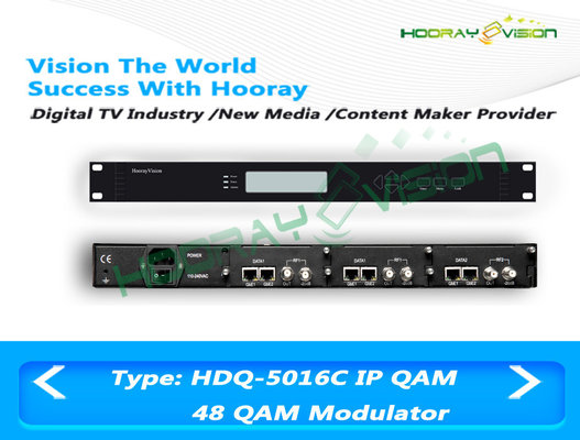 Digital CATV Over IP to QAM Modulator 32 Channel With Scrambler And Multiplexer