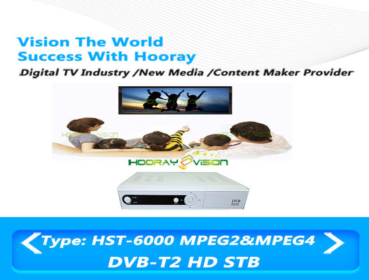 10 W 3 RCA DVB T2 Set Top Box 44-1002 MHz 75Ohm For Terrestrial Terminal
