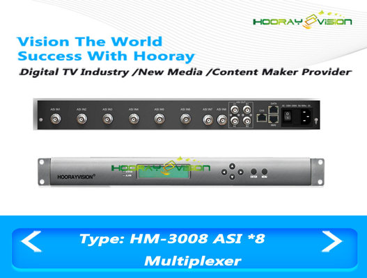 ASI INPUT Type Digital TV Multiplexer Scrambler With DVB Stardand WEB Management