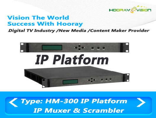 Highly Integrated TV Scrambler Web Managerment With IP Input / Output