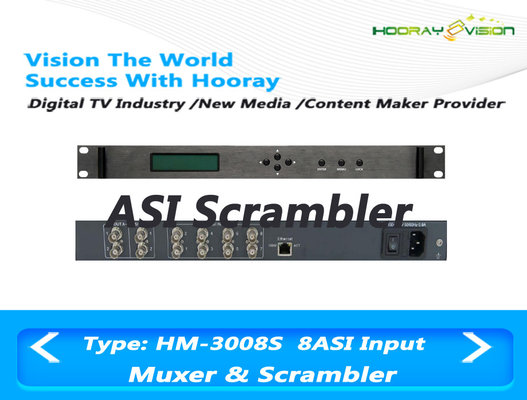 Four CAS Simul - Crypt DVB TV Scrambler Support PCR Adjust  MPEG Video Streams  1RU Platform