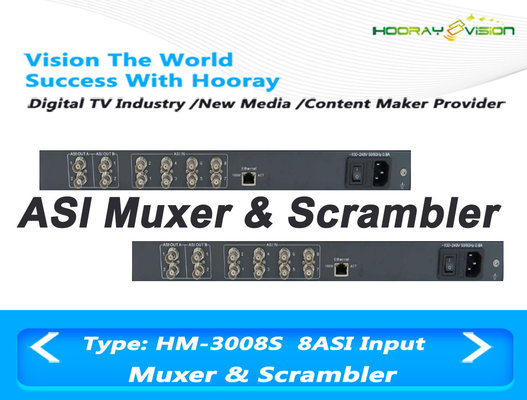 Four CAS Simul - Crypt DVB TV Scrambler Support PCR Adjust  MPEG Video Streams  1RU Platform