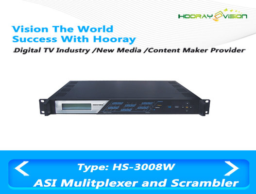 DVB CATV Wireless TV Multiplexer and Scrambler Support 8 ASI input and IP input with CAS