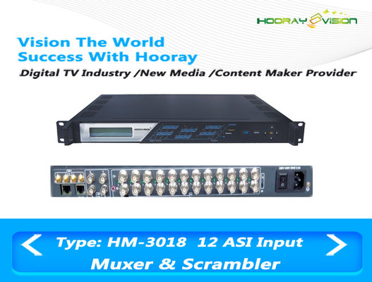 12 Channel CATV Scrambler Wireless TV Multiplexer PCR Precise Adjustment