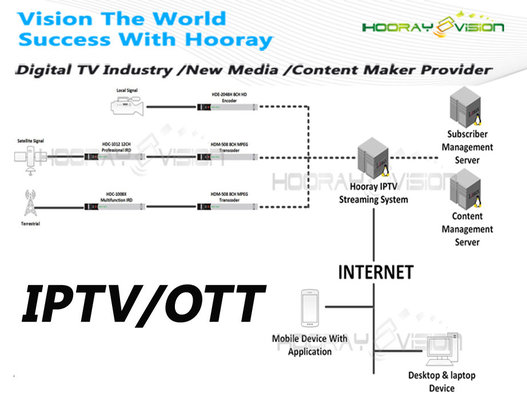 Smart City Linux OS OTT IPTV NET Solution with 4K Video H265 RTSP HTTP Streaming