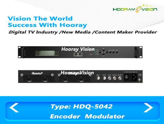 SDI HDMI CVBS Input Encoder Digital TV Modulator With DVB-C DVB-T ISDB-T RF Output