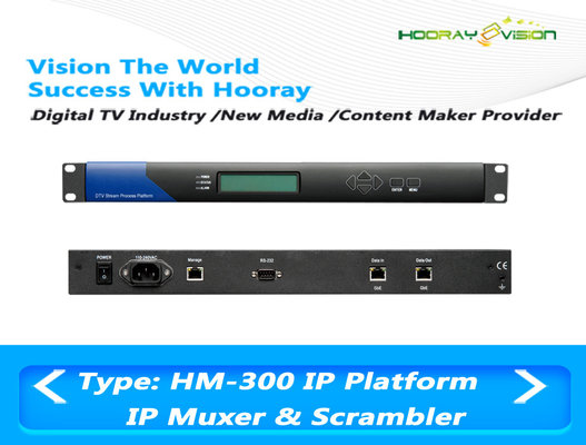 DVB IPTV 512 MPTS SPTS IP Input Digital TV Multiplexer Support 4 Simulcrypt CAS System