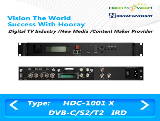 Digital Satellite Receiver DVB-C DVB-S2 DVB-T2 Input  ASI IP output support CAM