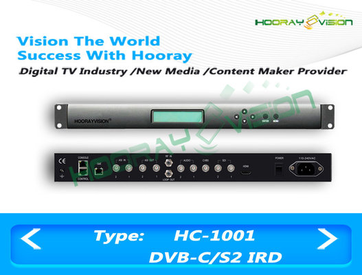 Digital TV Satellite Receiver DVB-C DVB-S/S2 ASI RF IP Input SPTS or MPTS ASI Output