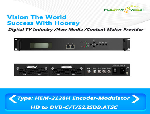 Support 4 CAS Digital TV Modulator All-In-One With Encoding Multiplexing Modulator