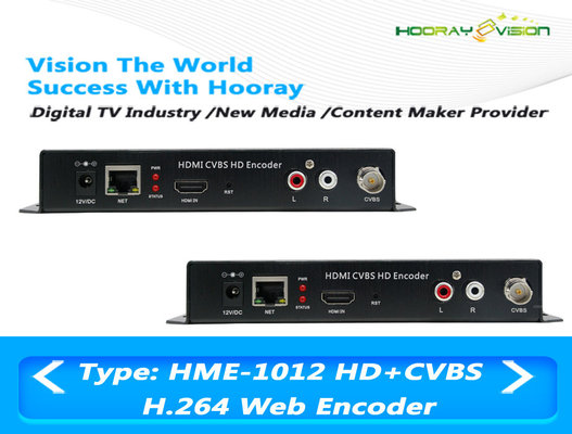 MPEG-4 AVC / H.264 HDMI CVBS Video Digital TV Encoder Support Web Protocol