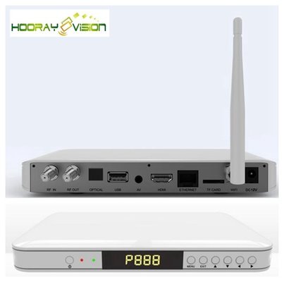 Android 7.0 OS DVB S2 Set Top Box HD H.264 H.265  MPEG-4 MPEG-2 AVS Divx