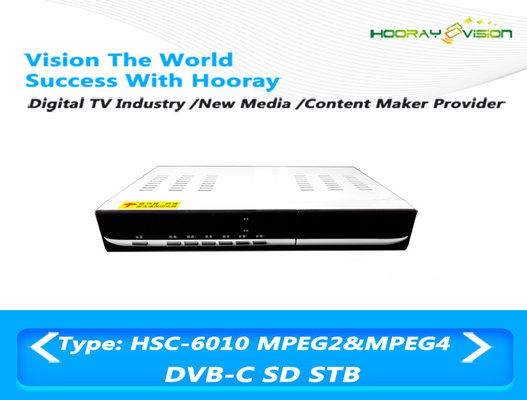 2 MByte DVB C Set Top Box SD / H.264 Digital Cable Set Top Box 1000 Storable Programs