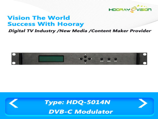 High Performance Satellite Cable Digital TV Modulator 4 QAM Channel 1 RF output