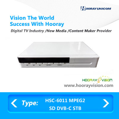 H.264 DVB C Set Top Box Video Format 50Hz / 60Hz Multiple Language Metal Casing