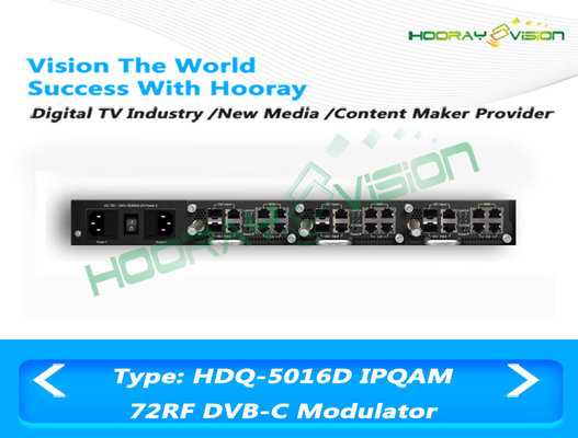 All In One DVB C 72 Digital Channel Modulator CATV Slot Card Support 512 IP Input 24 Carriers Output