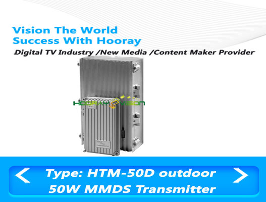 MMDS Digital TV Transmitter 50 W , Outdoor Broadband QPSK DVB - C Transmitter
