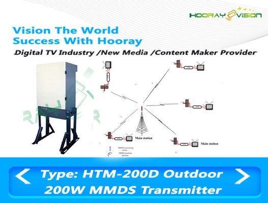 58 Satellite DVB - T Digital TV Transmitter Outdoor 10 Programs Each Channel