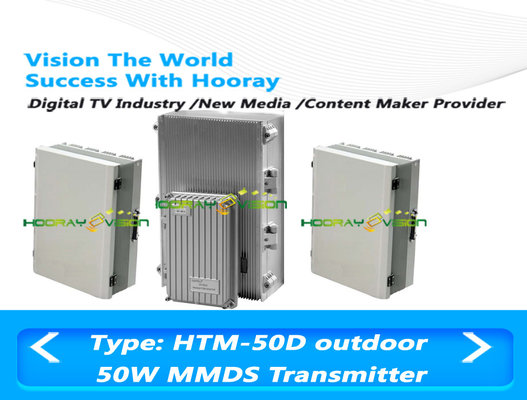 Digital TV Multi Channel Transmitter , 50W Outdoor TV Wireless Transmitter DVB S2