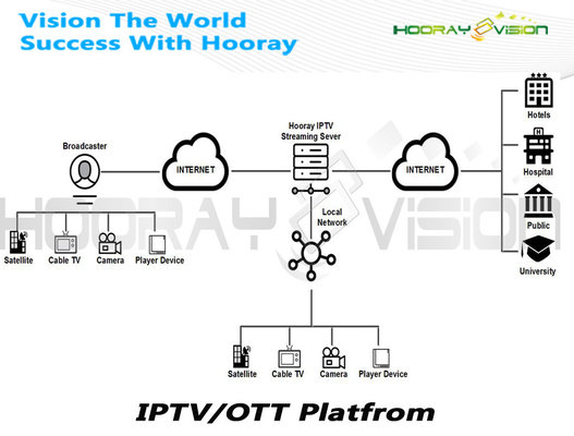 Modern Healthcare OTT IPTV System Solution Muliti Language Support For Patient