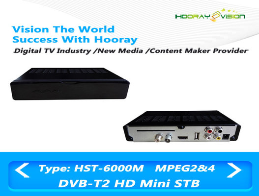 Full HD MPEG 4 CAS DVB T2 Set Top Box Digital Terrestrial Receiver With Smart Card