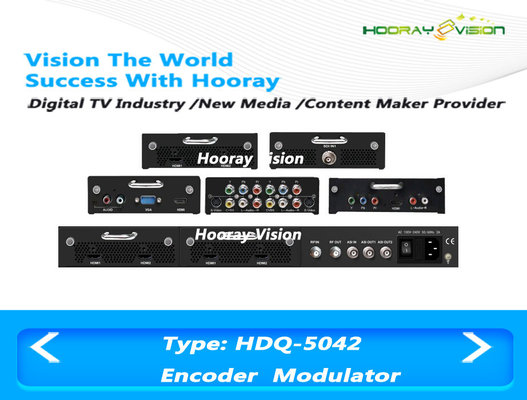 SDI HDMI CVBS Input Encoder Digital TV Modulator With DVB-C DVB-T ISDB-T RF Output