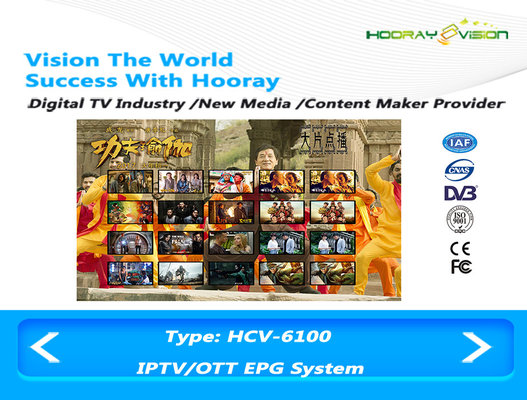 ISO Digital Media Content Creation For EPG Guide On IPTV OTT DVB Platform