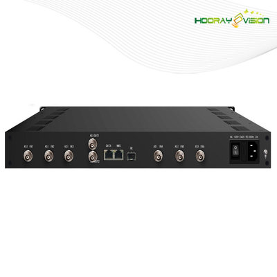 8-in-1 Transcoder For IPTV , iptv video transcoding H.264 to MPEG-2