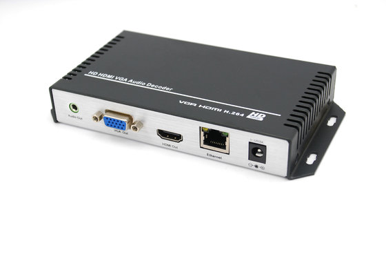 High definition IPTV Transcoder H.264 IP stream to HD VGA and HDMI 1 Channel