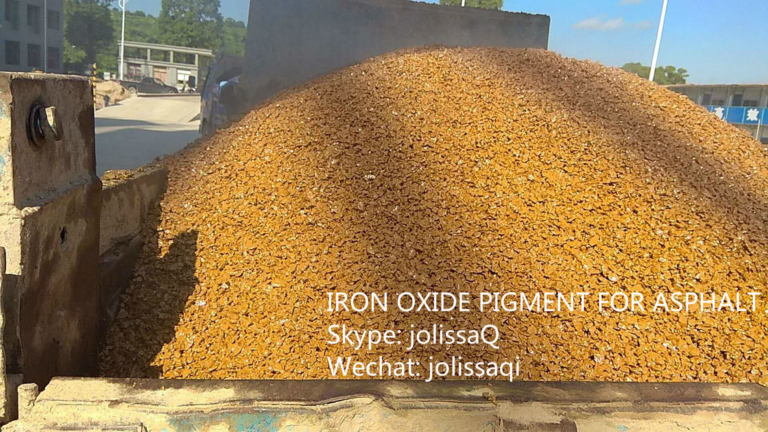 IRON OXIDE YELLOW for Asphalt （yellow  powder color for asphalt  ）