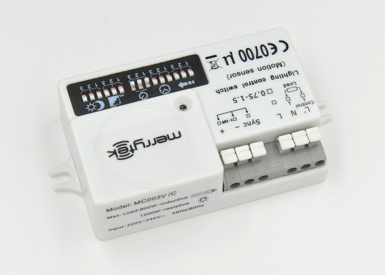 Dimmable Microwave Motion Sensor Plastic Housing Cluster Control