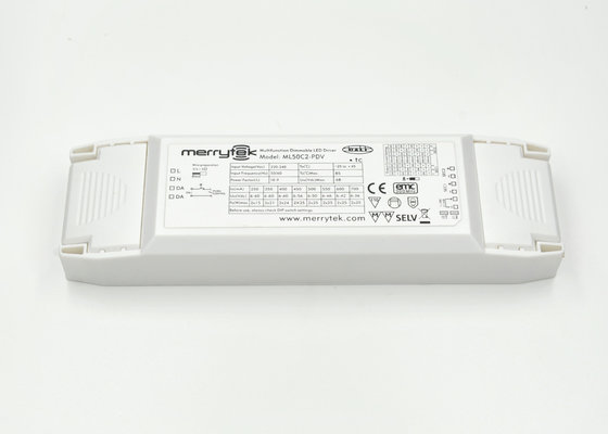 PUSH 1-10v 50W DALI Dimmable LED Driver 250mA - 700mA / LED Street Light Driver