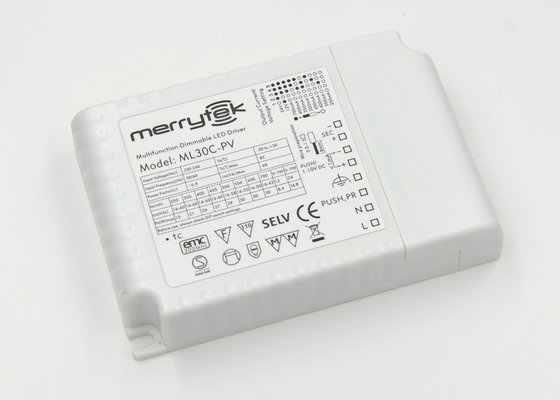 Multifunction Push 1-10V  Dimmable LED Driver 30W 60Hz For Panel Ligt