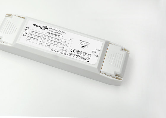 75 Watt Traic Constant Voltage Dimmable LED Driver Trailing Edge IP20
