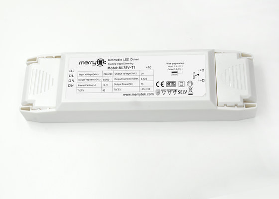 75 Watt Traic Constant Voltage Dimmable LED Driver Trailing Edge IP20