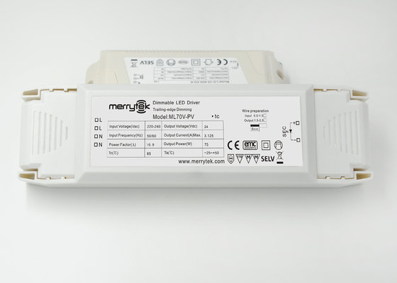 1 × 75W Push 1-10V Dimmable LED Driver , PWM Dimming LED Driver