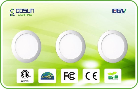 High Efficiency 6W Round Dimmable LED Downlights 11mm for Home Use , 3500k - 6500k