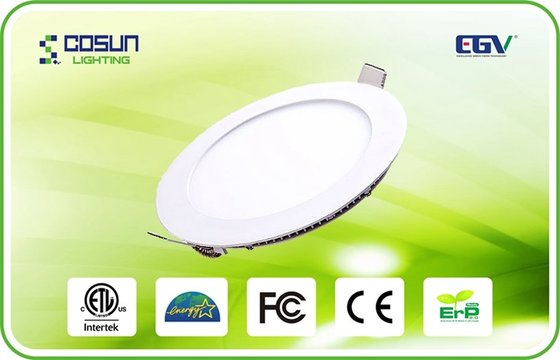 SMD3014 Indoor Recessed Energy Saving LED Downlights / Round Energy Saving LED Lights For Meeting Room