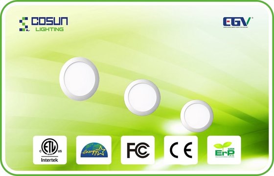 180mm Embedded Recessed Energy Saving LED Downlights For Restaurant , IP50 No RF Interference