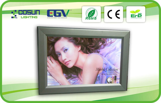 SMD3528 Hanging Single Side Led Snap Frame Light Box For Super Market , Eco-Friendly