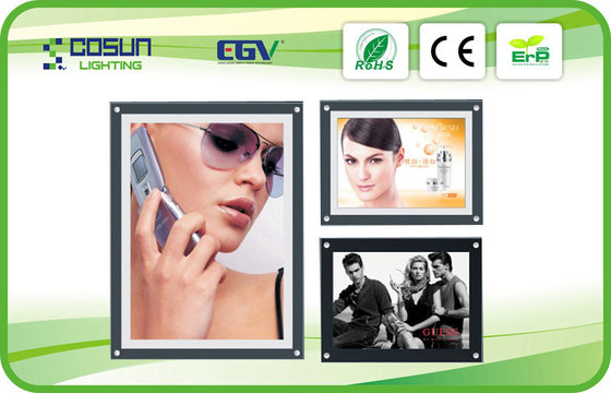 Shop Exhibition Crystal Slim Light Box Wall Mount with A4 A5 Size