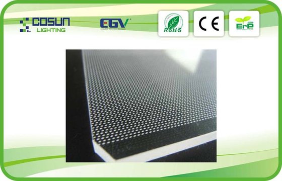 UV-Resistant PMMA LED Light Guide Plate / Indoor LED Light Guide , 85% Light Efficacy