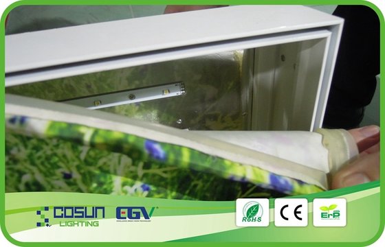 120mm Stand Banner Frameless Light Box For Advertising With Double Side , 12V / 24V