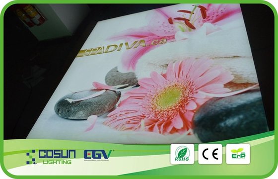 120mm Stand Banner Frameless Light Box For Advertising With Double Side , 12V / 24V