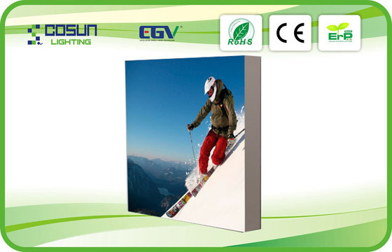Rubber Edging Single Side LED Frameless Light Box With Long Lifespan For Advertising