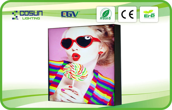 BV SGS Double Side Fabric Frameless Light Box For Exhibition , Low Power Consumption