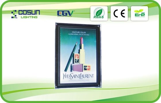 Indoor Hanging Crystal Slim Light Box With Double Side Photo Frame For Decoration