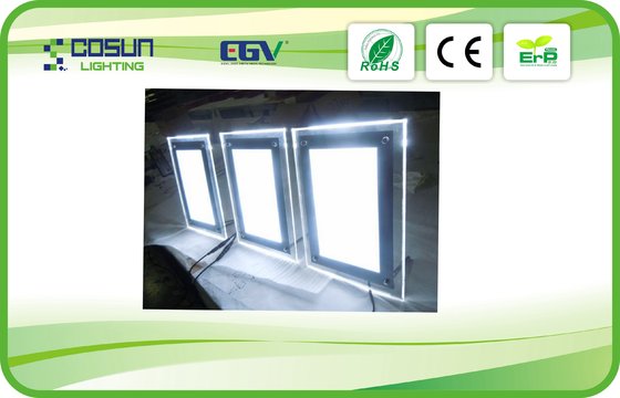 Double Sides Crystal Slim Light Box / Advertising Light Box , A4 Panel Display