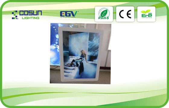 Fashion Magnetic Crystal Slim Light Box Ultra Thin For Advertising With Laser Dotted LGP 8mm